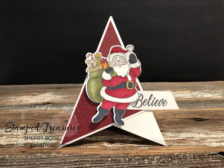 Tee Pee or Pyramid Fold Card - Stamped Treasures