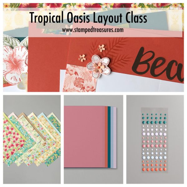 Handmade Tropical Birthday Card - Stamped Treasures