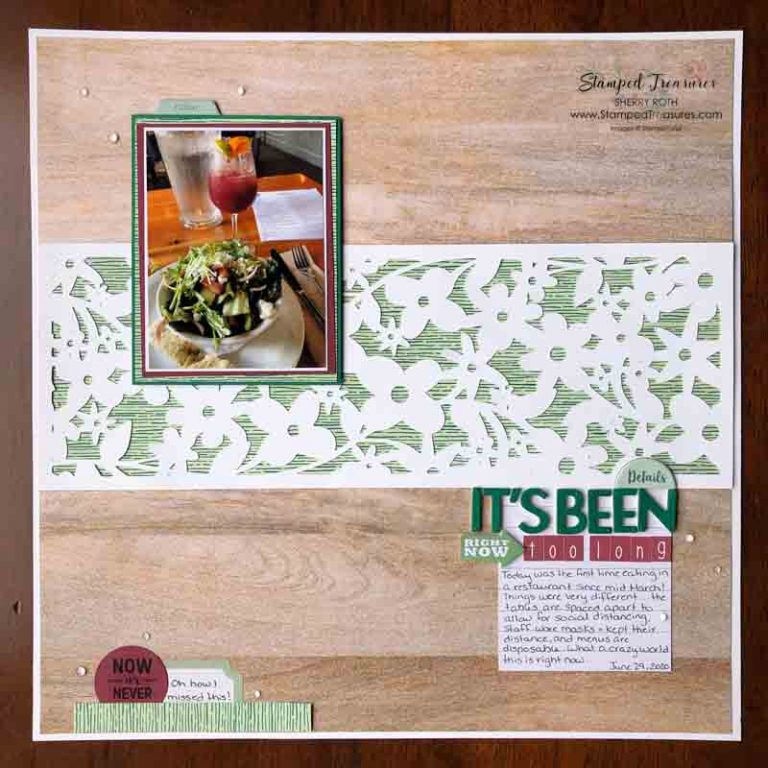 Memory Keeping Monday Layout - Stamped Treasures