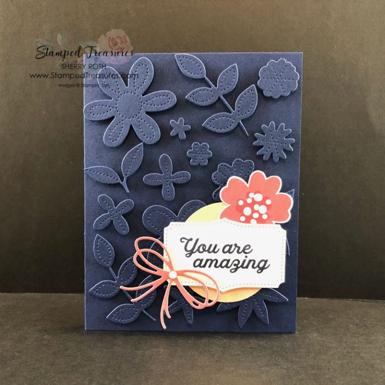 Using Dies to Create a Subtle Background - Stamped Treasures