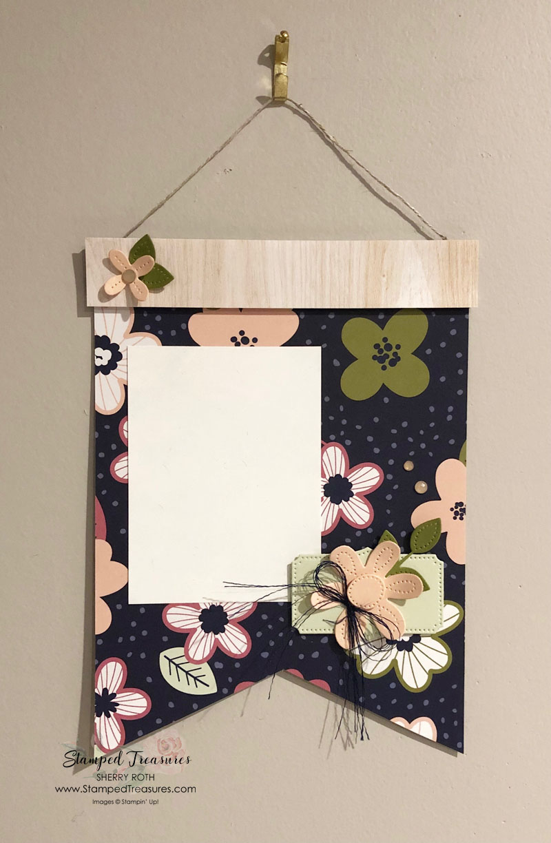 Simple Home Decor using Scrapbook Paper - Stamped Treasures
