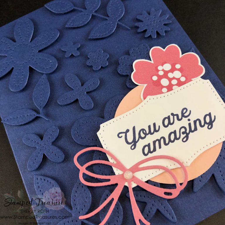 Using Dies to Create a Subtle Background - Stamped Treasures