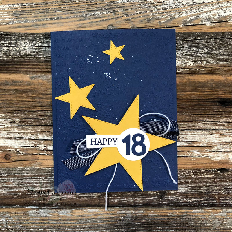 Masculine 18th Birthday Card Stamped Treasures Masculine 18th Birthday Card Stamped Treasures