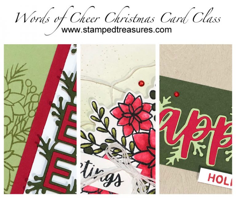 Words of Cheer Christmas Card - Stamped Treasures