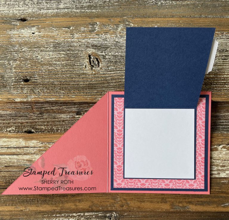 Square Diagonal Joy Fold Card - Stamped Treasures