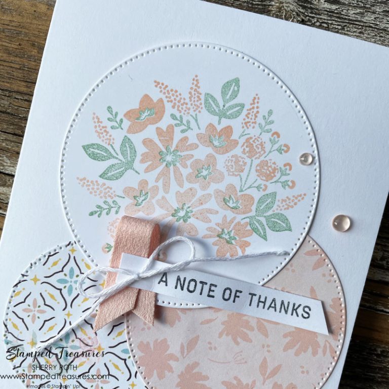 Bottled Happiness A Note of Thanks Card - Stamped Treasures