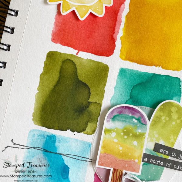 Popsicle Art Journal Layout - Stamped Treasures