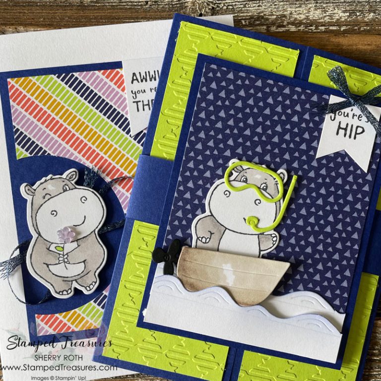 More Hippest Hippos Card Ideas - Stamped Treasures