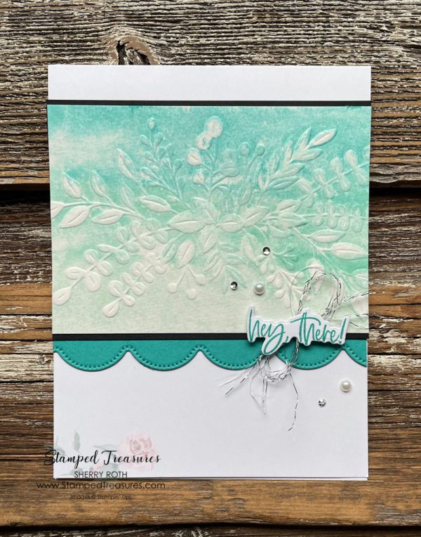 Water-colour Embossing Folder Technique - Stamped Treasures