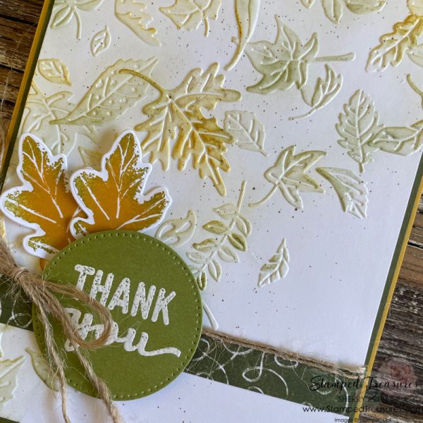 Fall Thank You Card - Stamped Treasures