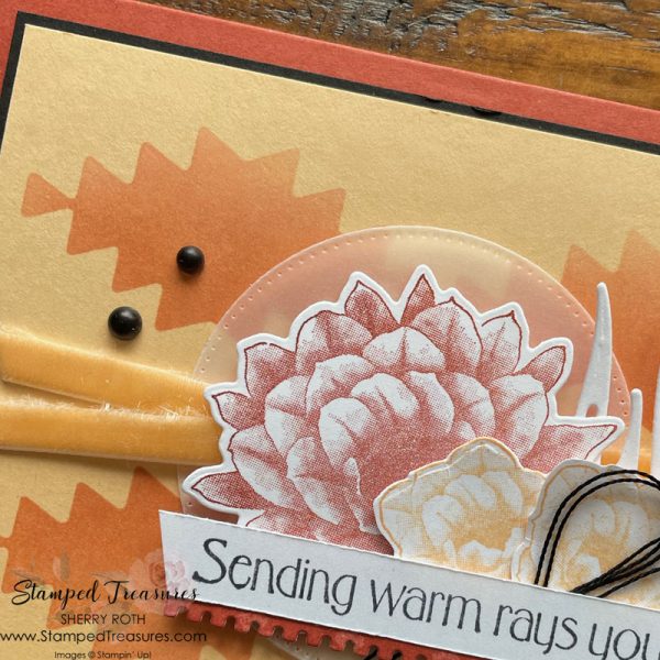 Desert Details Card Idea - Stamped Treasures - Sherry Roth