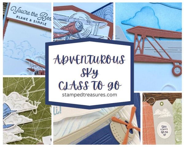 Adventurous Sky Scrapbook Layout - Stamped Treasures
