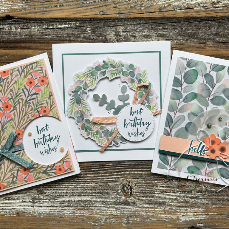 Simple Cards using Frames & Flowers - Stamped Treasures