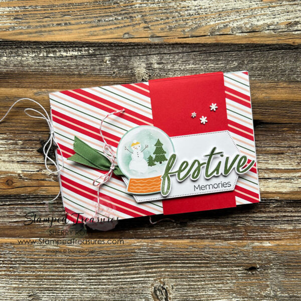A Simple Christmas Mini Album - Stamped Treasures - Sherry Roth
