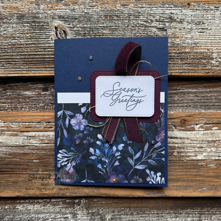 7 Christmas Cards from One 12x12 - Stamped Treasures