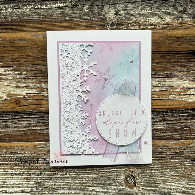 Frozen Edges Card Ideas - Stamped Treasures - Sherry Roth