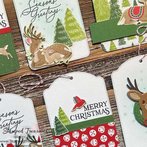 Holiday Tag Ideas - Stamped Treasures - Sherry Roth