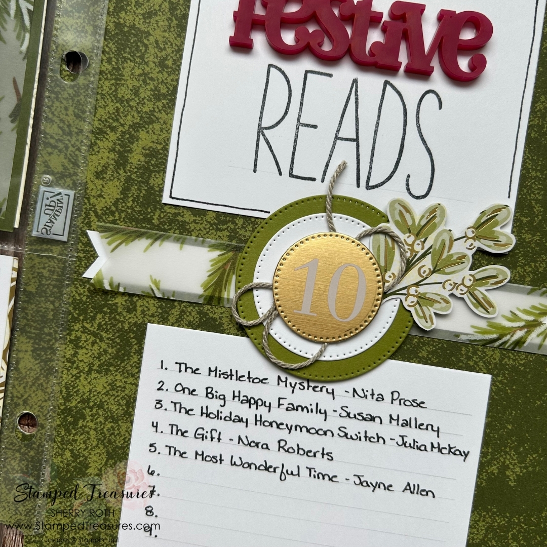 December Album Layouts - Stamped Treasures - Sherry Roth