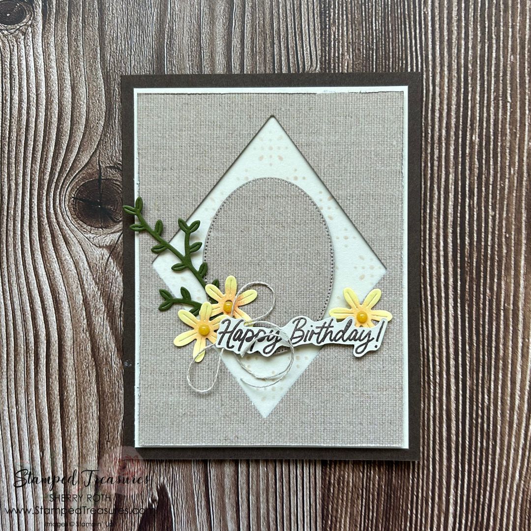 Linked Together Birthday Card - Stamped Treasures - Sherry Roth