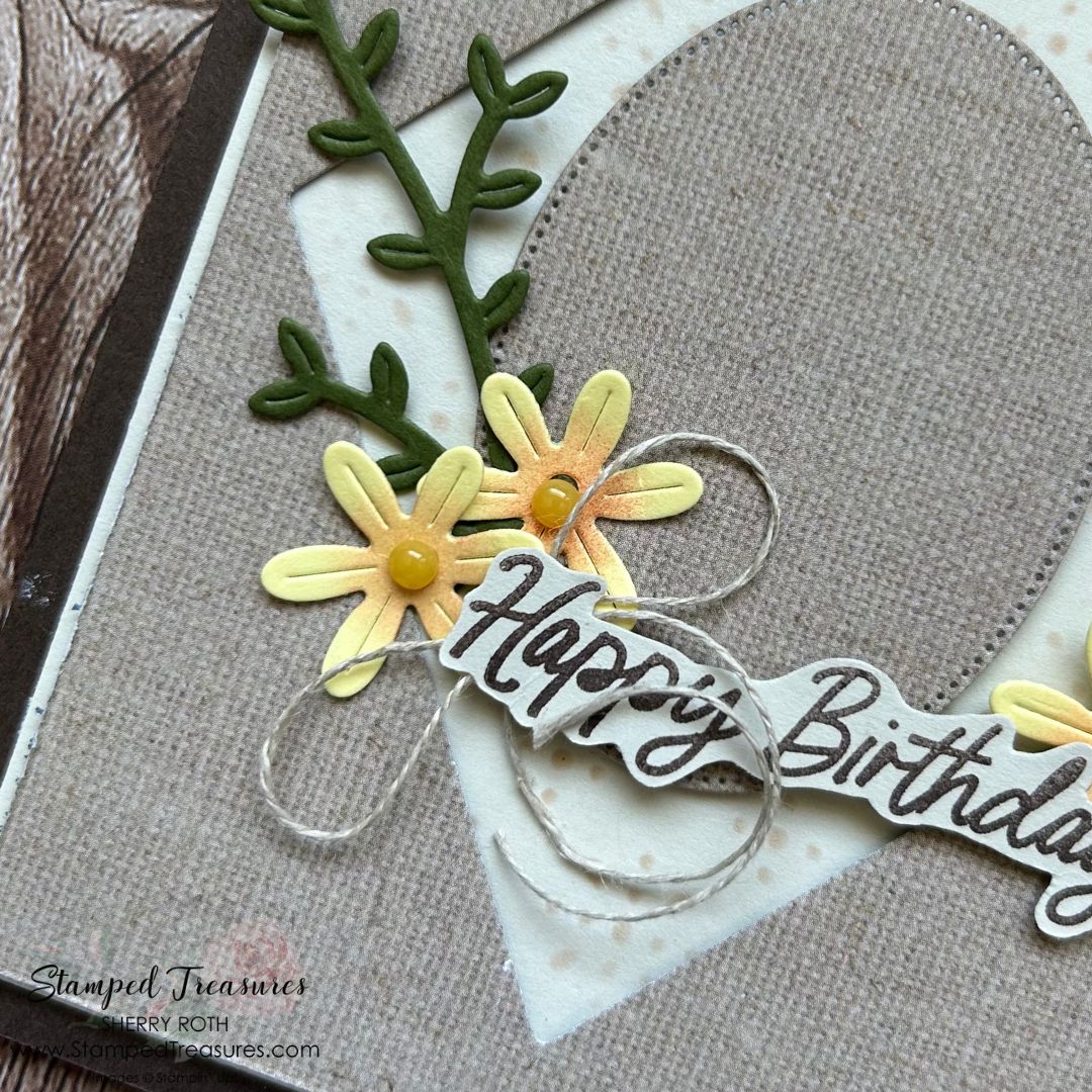 Linked Together Birthday Card - Stamped Treasures - Sherry Roth