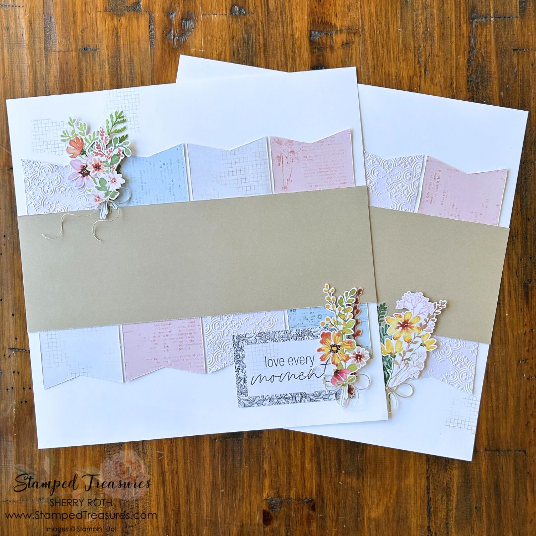 Heirloom Arrangements Layout - Stamped Treasures - Sherry Roth